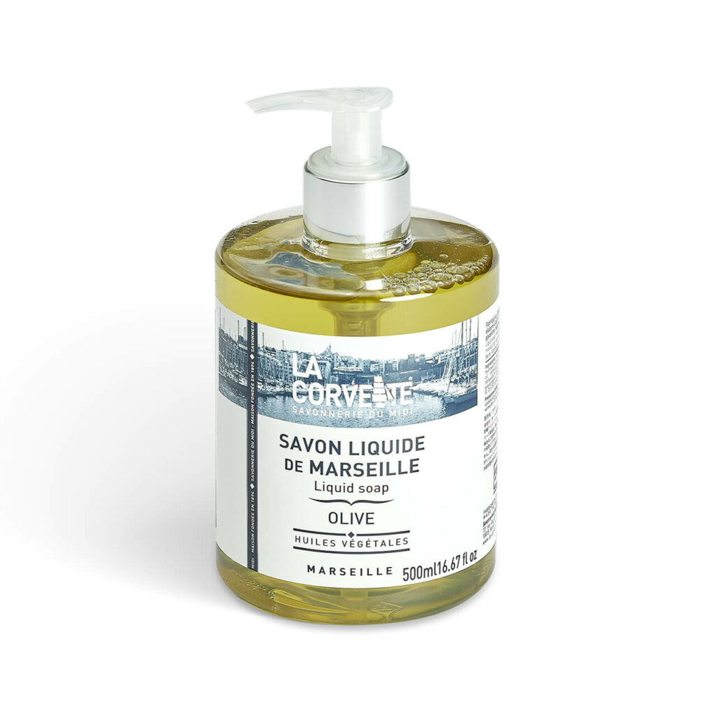Savon liquide de Marseille OLIVE – 500ml | La Corvette